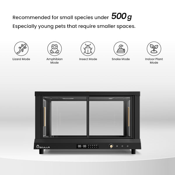 Smart Reptile Enclosures Terrariums Tank - 5 Auto Modes - Ekulla